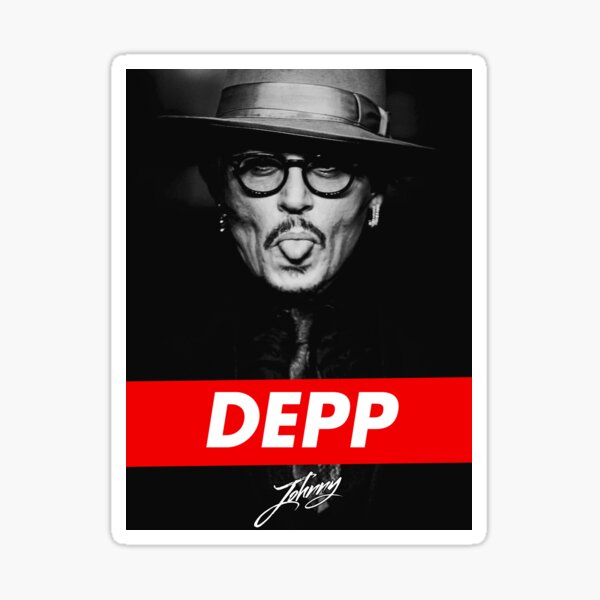 "JOHNNY DEPP | ART" Sticker for Sale by FIRELINEarts | Redbubble