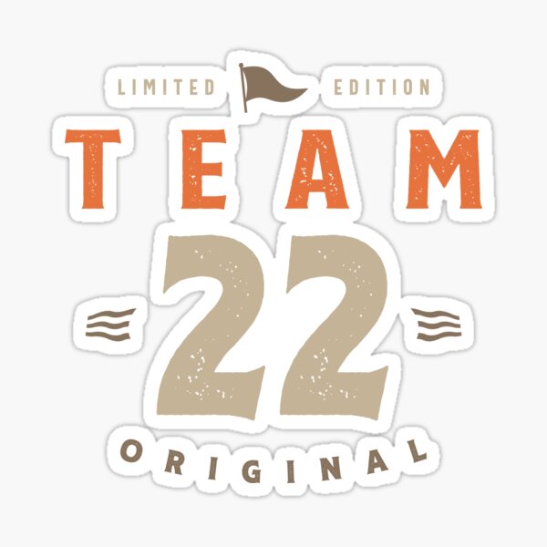 "22nd Birthday Team 22 Years Old" Sticker for Sale by cidolopez | Redbubble