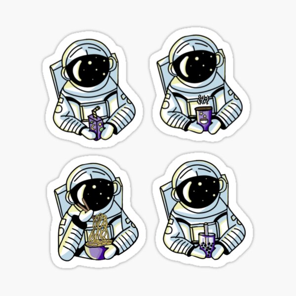 "Spacemen Pack" Sticker for Sale by DRAGONSandWAVES | Redbubble