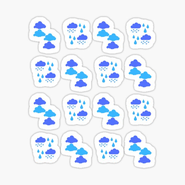 "Cloudy & Rainy day" Sticker for Sale by TeeofLanta | Redbubble