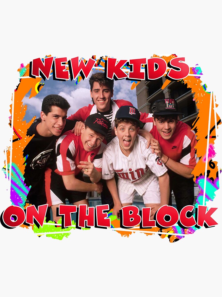 "NKOTB" Sticker for Sale by VirgilRaynor | Redbubble