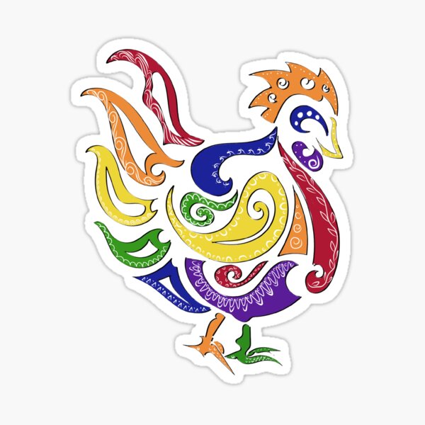 "Rainbow Pride Chicken" Sticker for Sale by ThePrideStudio | Redbubble