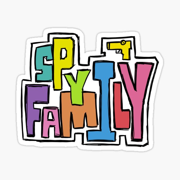 "spy x family logo " Sticker for Sale by lizstudies | Redbubble