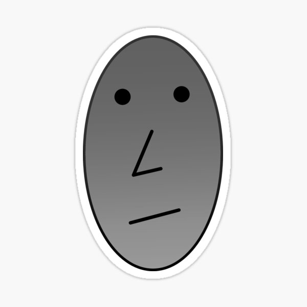 "NPC(non playable character) Face" Sticker for Sale by EveryThangGoes ...