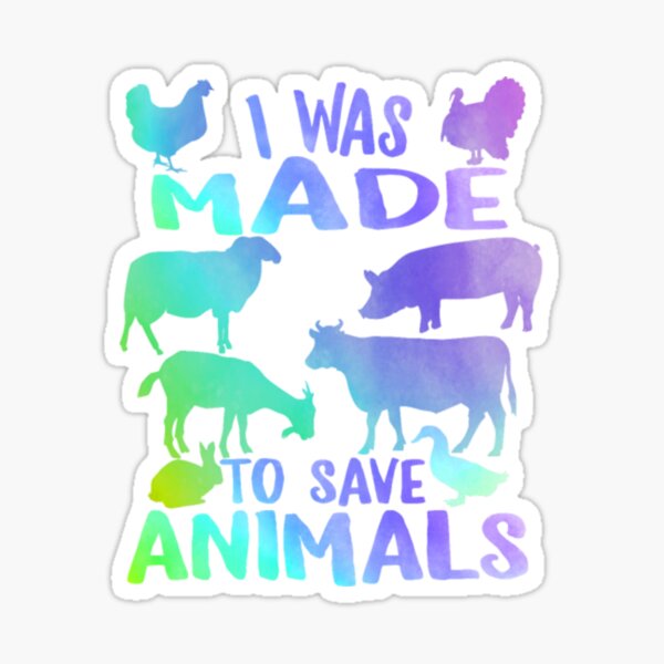 "Veterinarian Shirt I Was Made To Save Animals" Sticker for Sale by ...