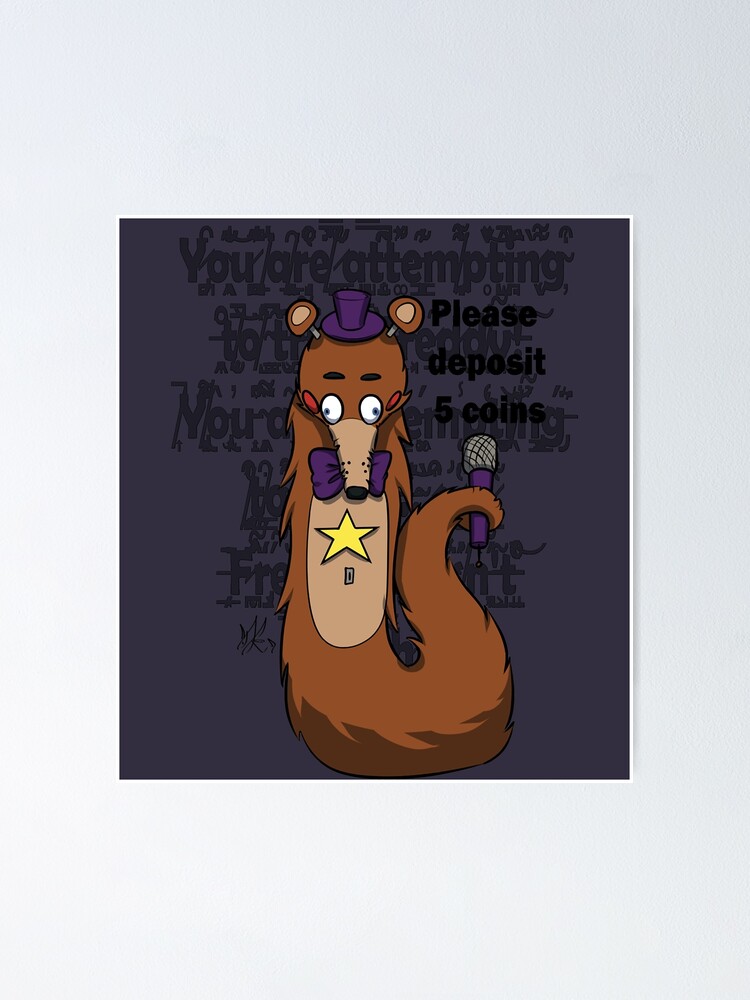 Póster «Ascenso decisivo para la supervivencia Prueba Five Nights At ...