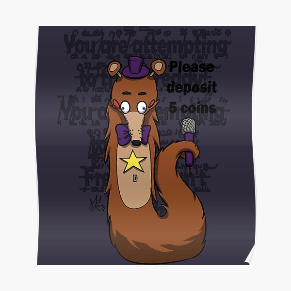 Póster «Ascenso decisivo para la supervivencia Prueba Five Nights At ...