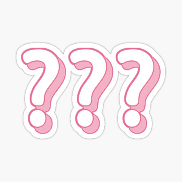 "question marks" Sticker for Sale by cedougherty | Redbubble