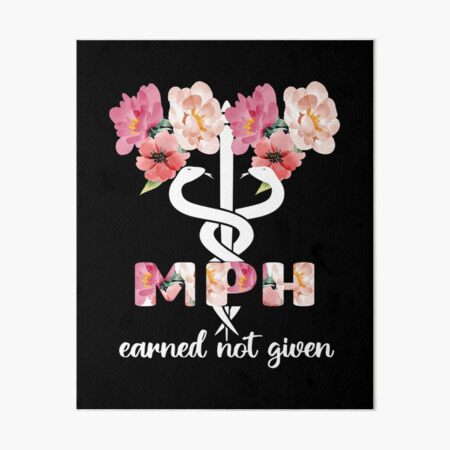 "MPH CADUCEUS PUBLIC HEALTH GRADUATION MASTER DEGREE" Art Board Print ...