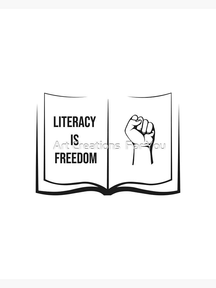 "Literacy is freedom" Poster for Sale by aleynanuhveren | Redbubble