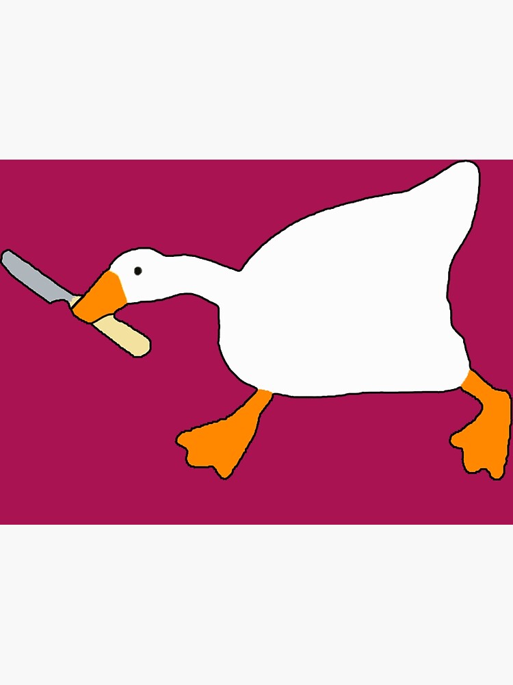 "Goose With Knife - Untitled Goose Game " Poster for Sale by ...