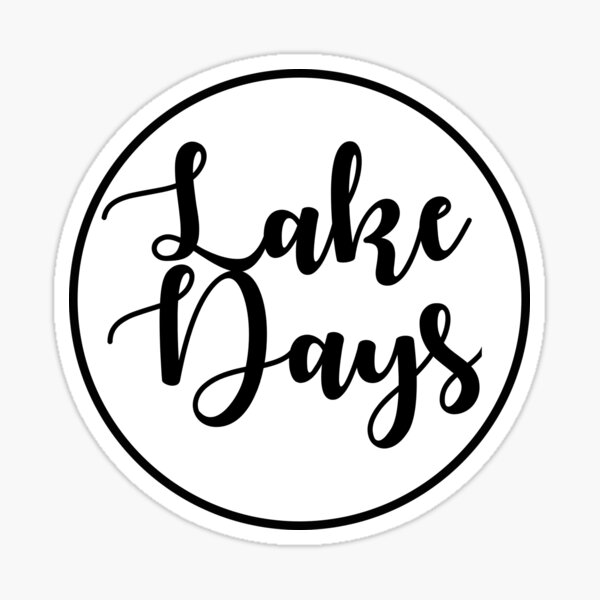 "Lake Days " Sticker for Sale by jpmitchell2 | Redbubble