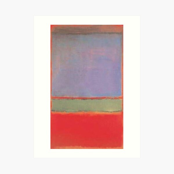 "Mark Rothko - No. 6 (Violet, Green and Red) (1951)" Art Print for Sale ...