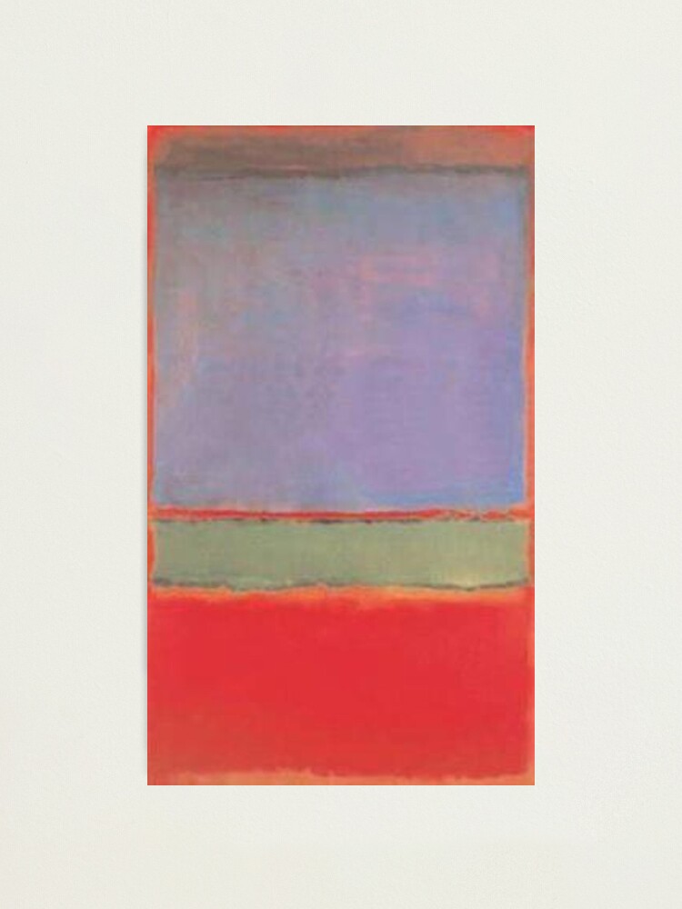 "Mark Rothko - No. 6 (Violet, Green and Red) (1951)" Photographic Print ...