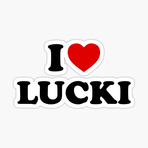 "I love Lucki" Sticker for Sale by Introvertz | Redbubble