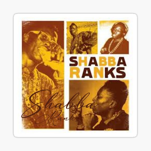 "Bands shabba ranks Musican Mens My Favorite" Sticker for Sale by ...