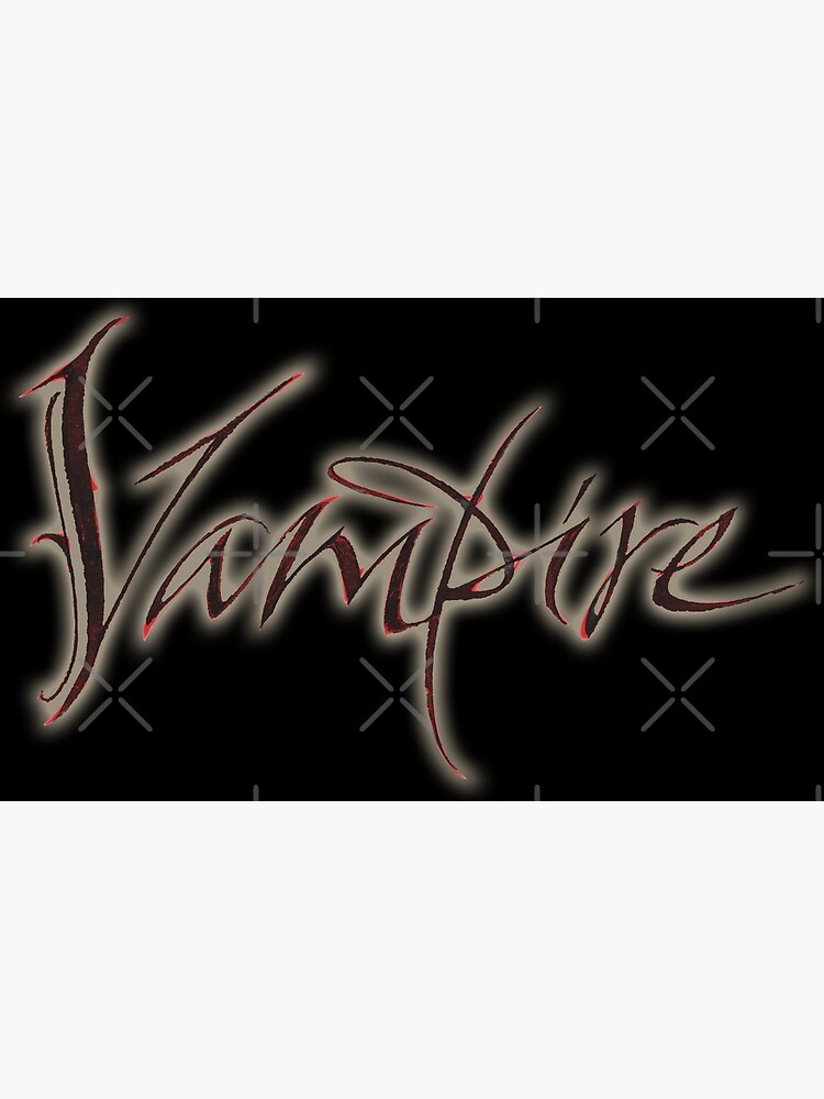 "Elegant Vampire Hand Lettering Calligraphy - Glowing Blood - Halloween ...