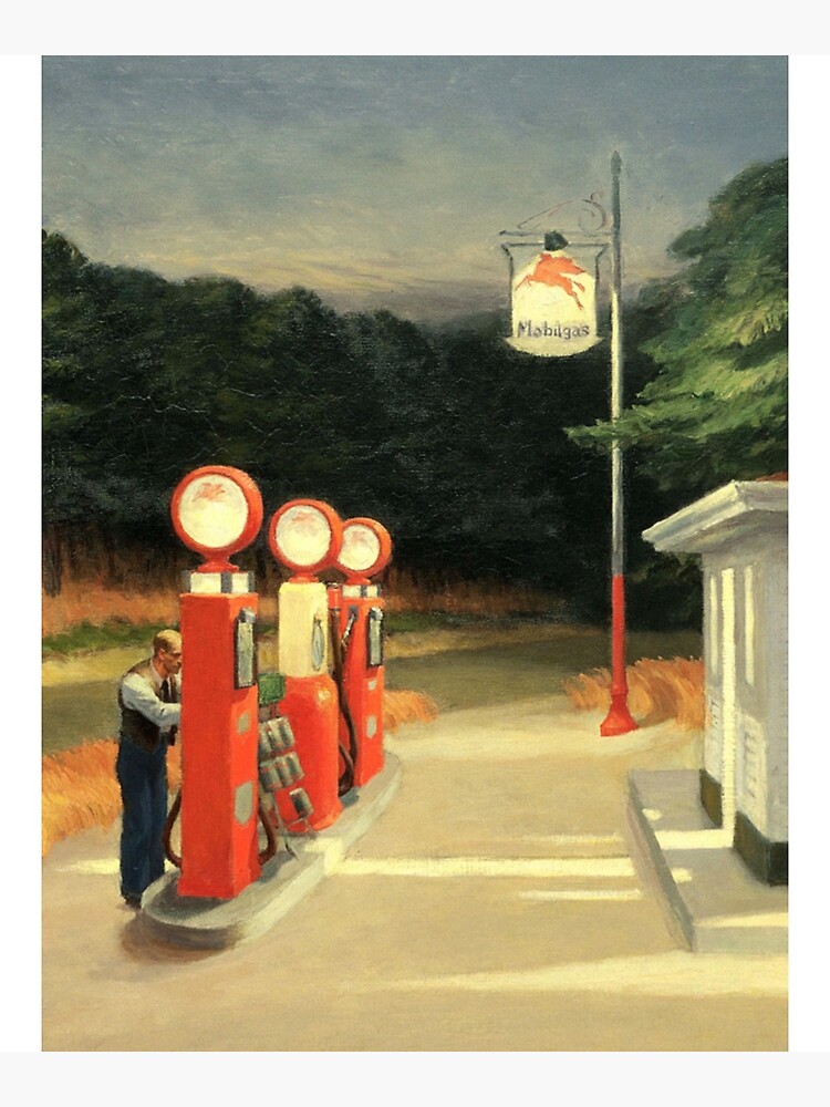 "Edward Hopper - Gas, 1940 - Edward Hopper - Artistic Printing " Poster ...