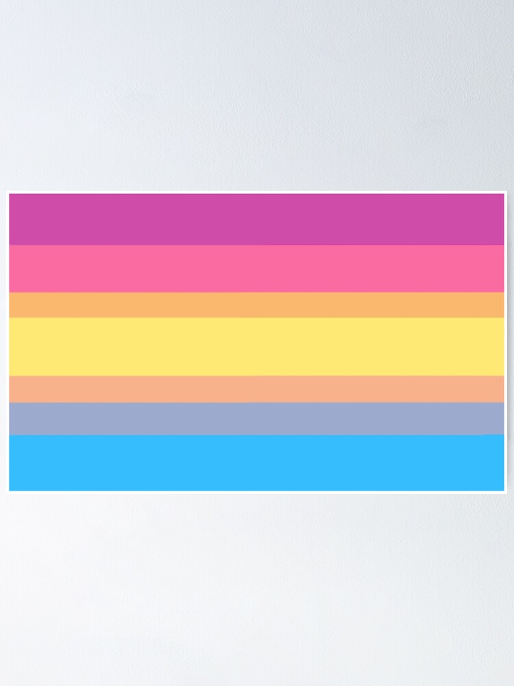 "Pan and Trans Mixed Flag" Poster for Sale by TurttheTurtle | Redbubble