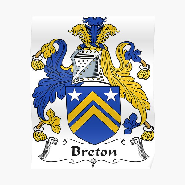 "Breton " Poster by HaroldHeraldry | Redbubble