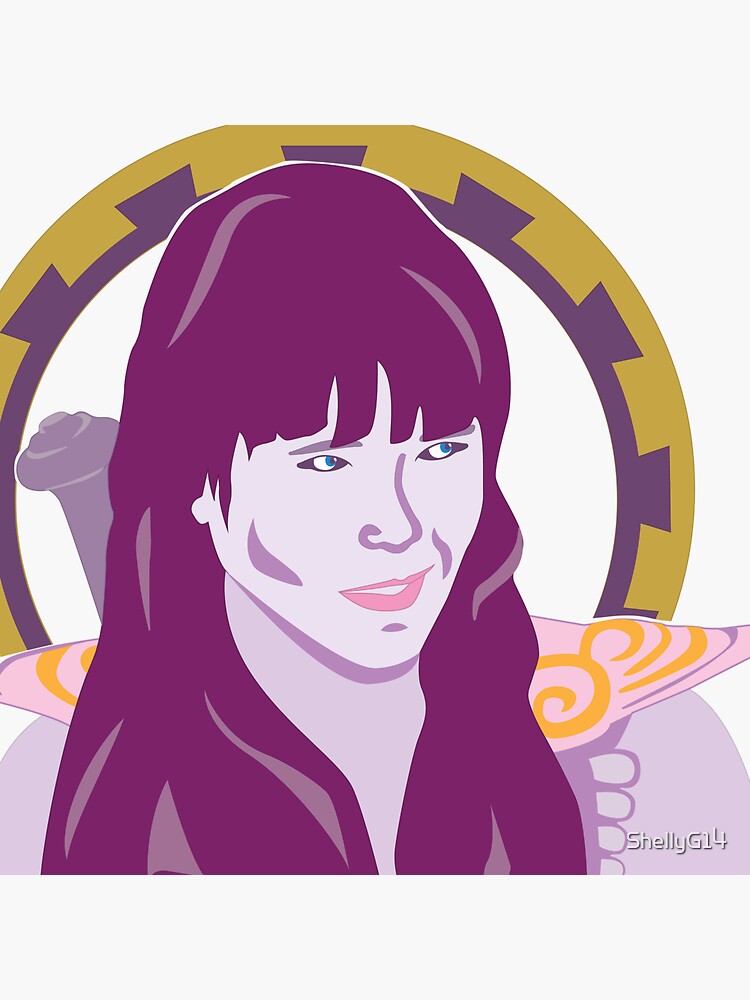 "Xena Stylized Art" Sticker by ShellyG14 | Redbubble