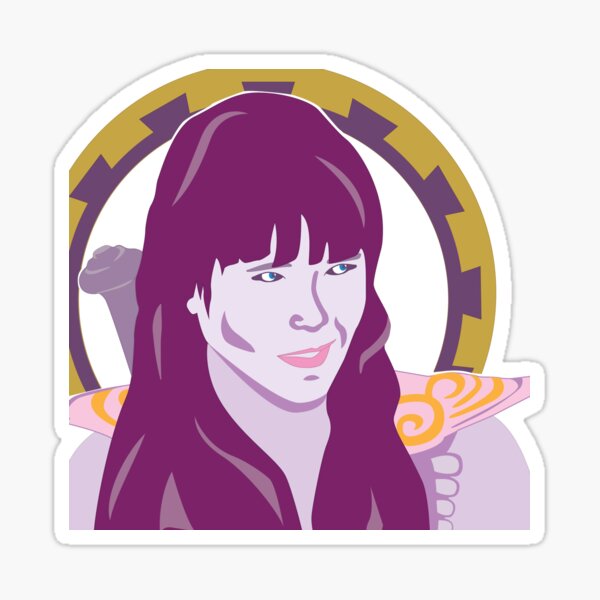 "Xena Stylized Art" Sticker by ShellyG14 | Redbubble
