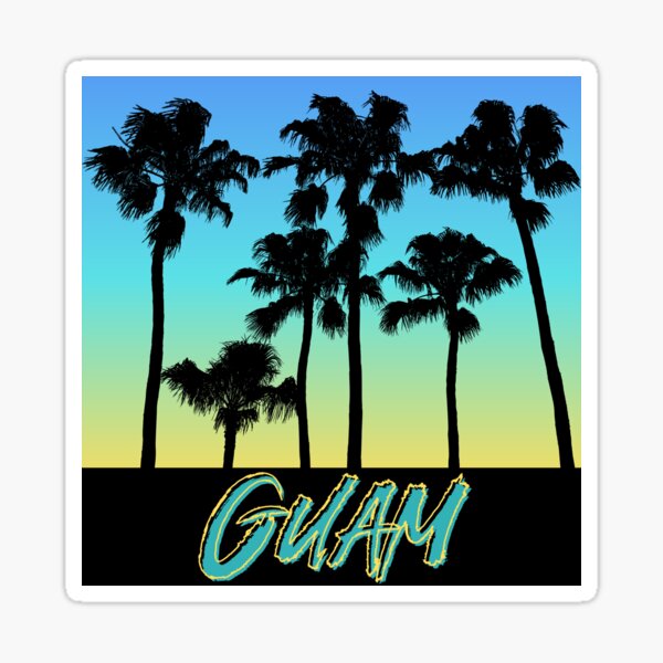 "Guam" Sticker for Sale by PolyMicroMela | Redbubble