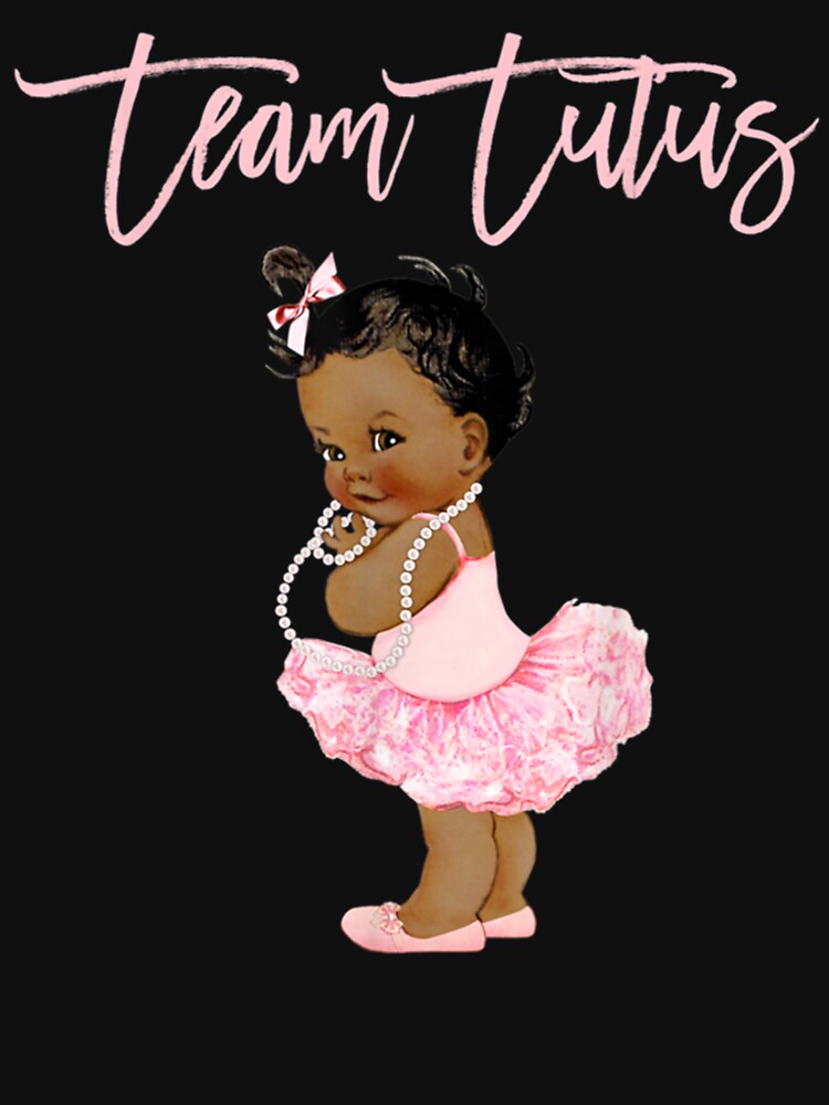 "Team Tutus Girl Gender Reveal Baby Shower Touchdown " T-shirt for Sale ...