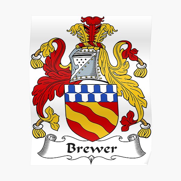"Brewer " Poster by HaroldHeraldry | Redbubble