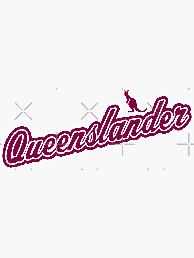 "Queenslander" Sticker for Sale by Undefeatd | Redbubble