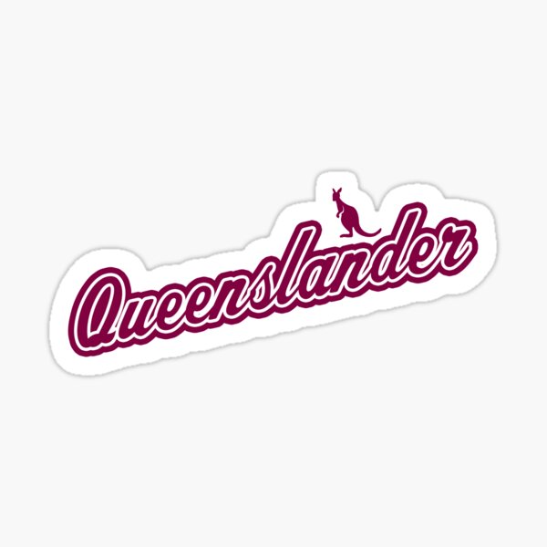 "Queenslander" Sticker for Sale by Undefeatd | Redbubble