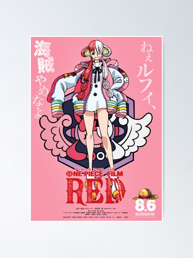 "Uta One Piece - RED" Poster for Sale by VectoMore | Redbubble