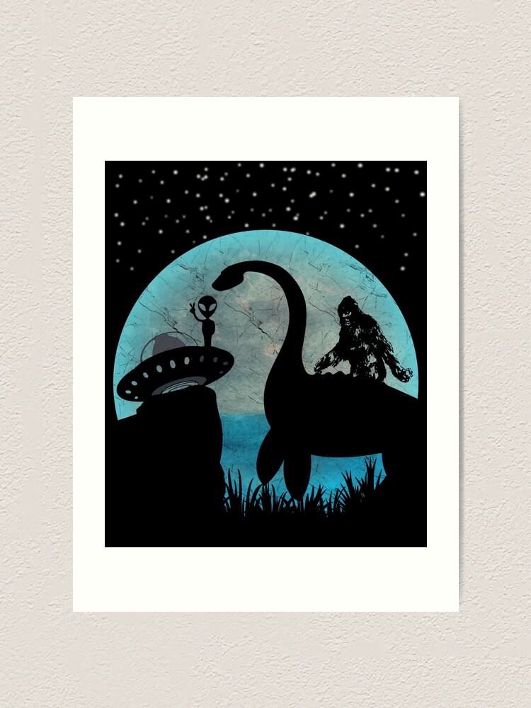 "Believe in Aliens, UFOs, Nessie, Bigfoot" Art Print for Sale by m1kels ...