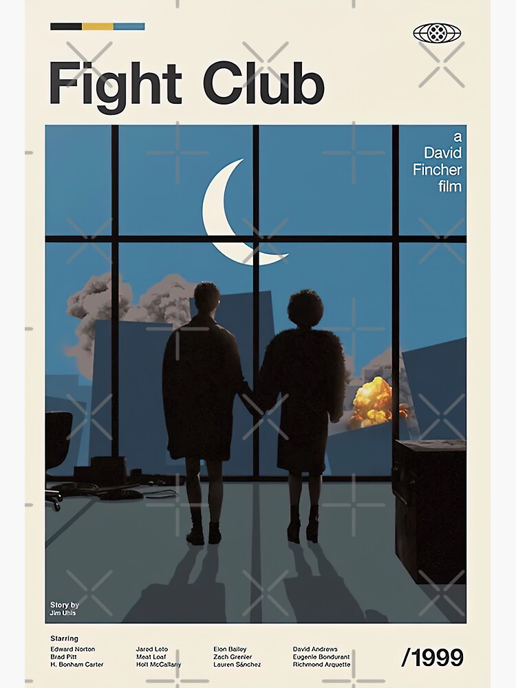 "Fight Club" Sticker for Sale by muellertanja | Redbubble