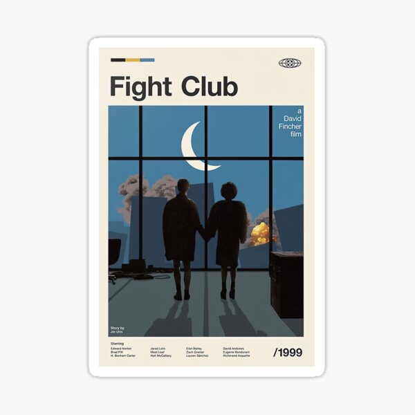 "Fight Club" Sticker for Sale by muellertanja | Redbubble