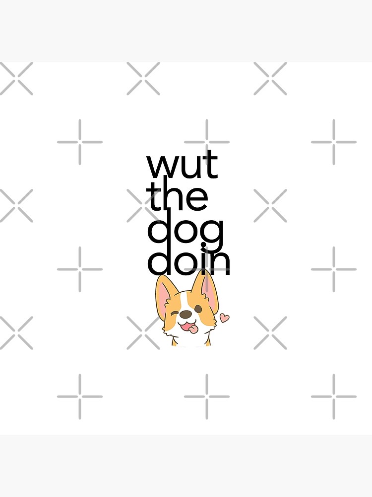 "Corgi Winking with Tongue Out | Wut The Dog Doin'" Poster for Sale by ...