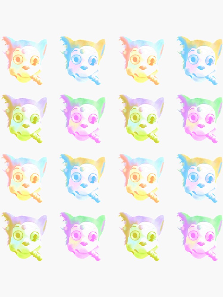 "Mousekat - colourful selection " Sticker for Sale by Craftionsyaya ...