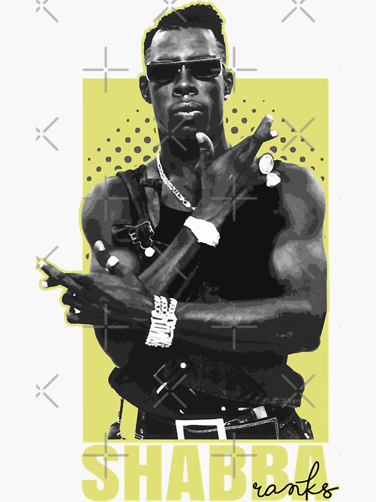 "Movie shabba ranks Rock Music Women Men" Sticker for Sale by ...