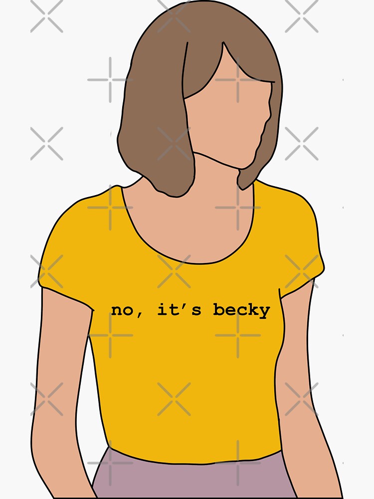 "Taylor Swift ‘no, it’s becky’" Sticker for Sale by sarahswiftie ...