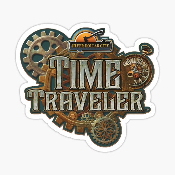 "Time Traveler Silver Dollar City" Sticker for Sale by DianneStarkey ...