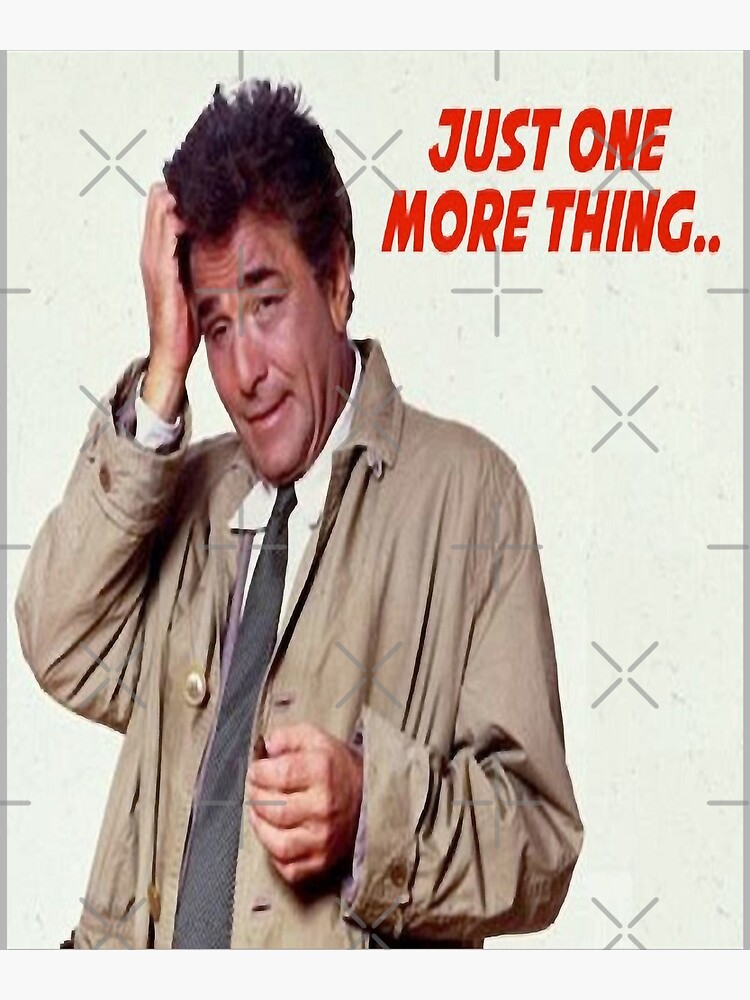 "Hidden Genius Killer Reveal Face Columbo One More Thing Long Funny ...