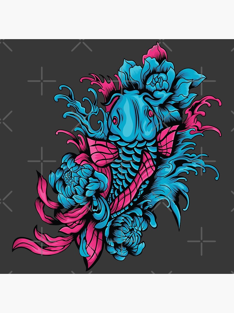 "Japanese Theme Koi Fish " Poster for Sale by Marvs29 | Redbubble