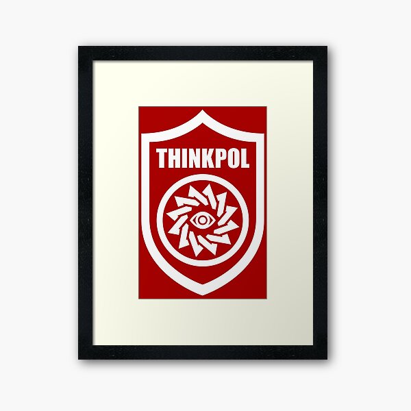 "Thought Police - Thinkpol" Framed Art Print by mousehawk | Redbubble