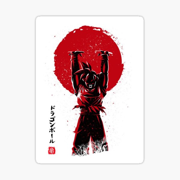 "Goku cartoon artwork from dragon ball" Sticker for Sale by DbzNation ...