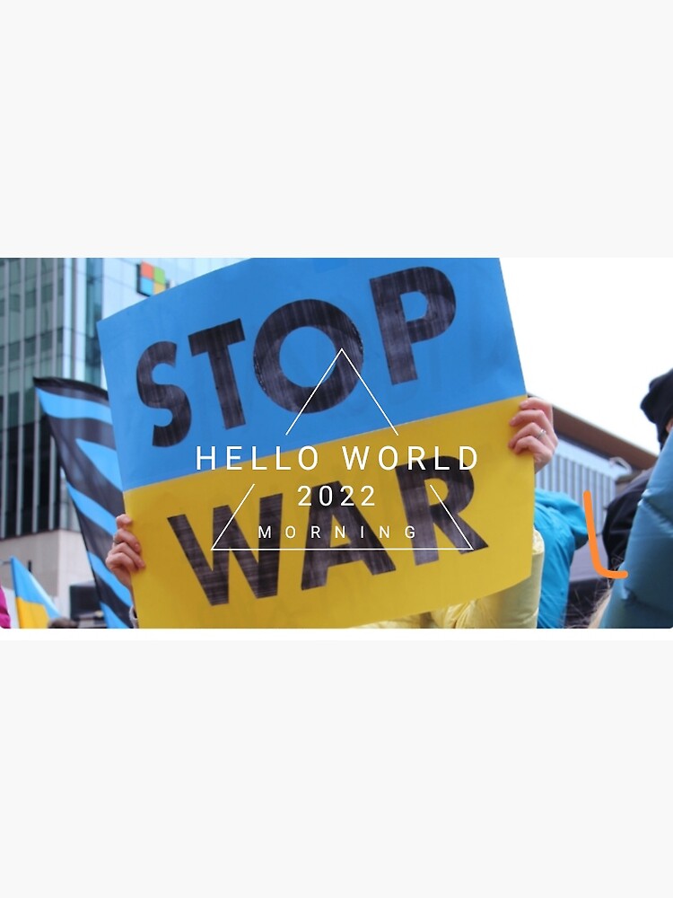 "Hello war 2022" Sticker for Sale by popf | Redbubble