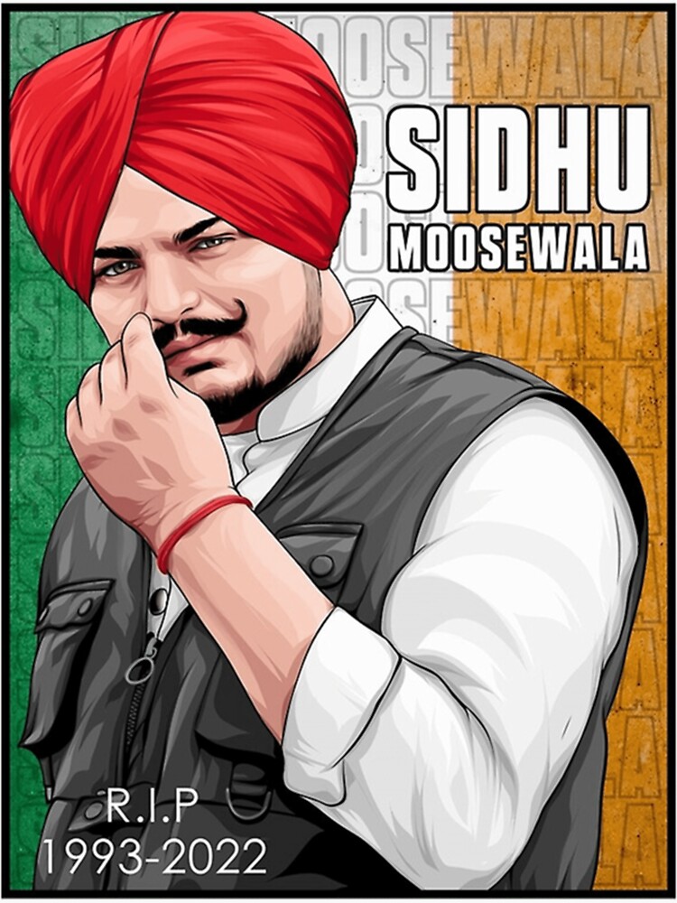 "Sidhu Moose Wala 1993-2022 Classic " Sticker for Sale by heckletuftee ...