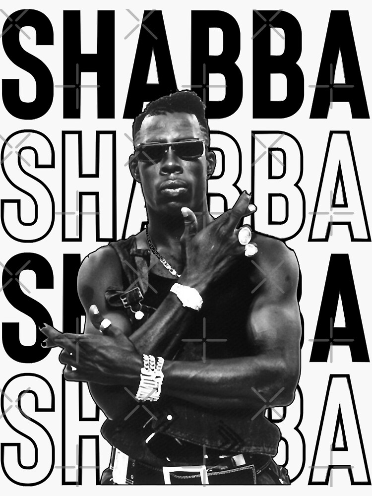 "Sports shabba ranks Rock Music Vintage Retro" Sticker for Sale by ...