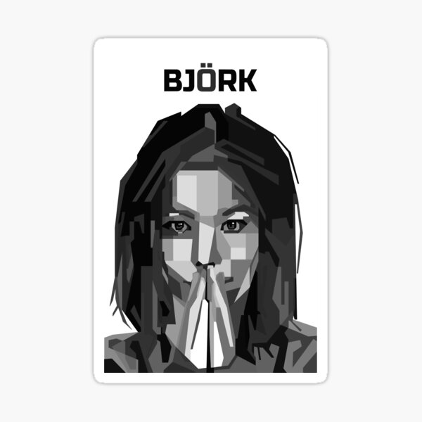 "Vintage Bjork Pretty My Favorite People" Sticker for Sale by ...