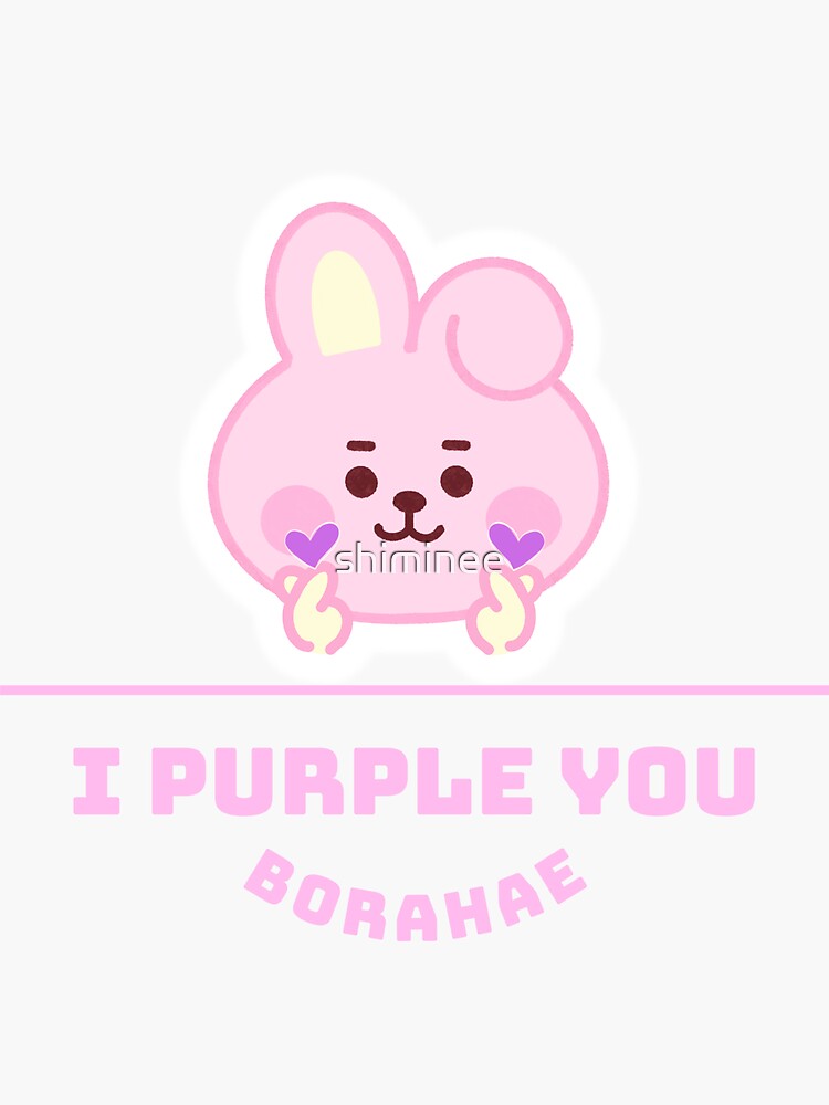 "BTS BT21 Characters Cooky Festa Family Portrait Borahae - I Purple You ...