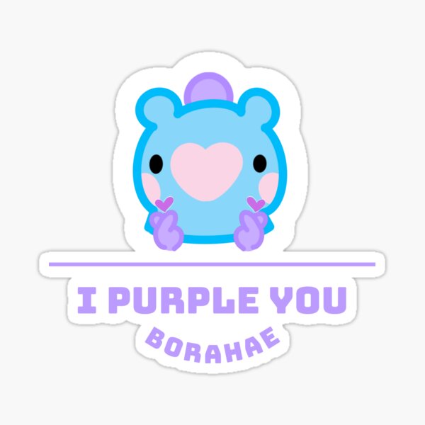 "BTS BT21 Characters Mang Festa Family Portrait Borahae - I Purple You ...